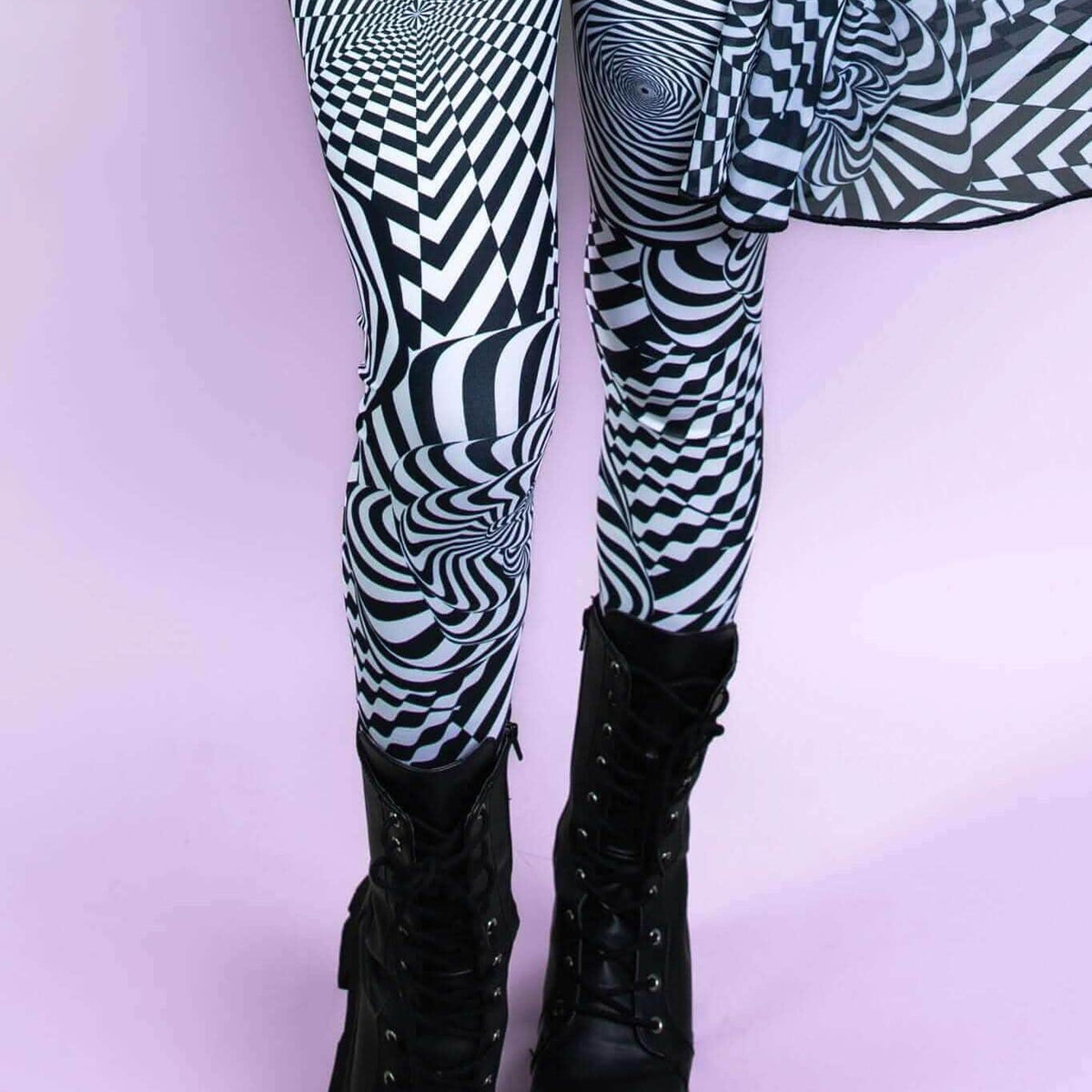 Distortion Leg Sleeves – Bold Black & White Rave Essentials – Freedom ...